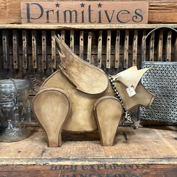 Primitive Pig - Etsy