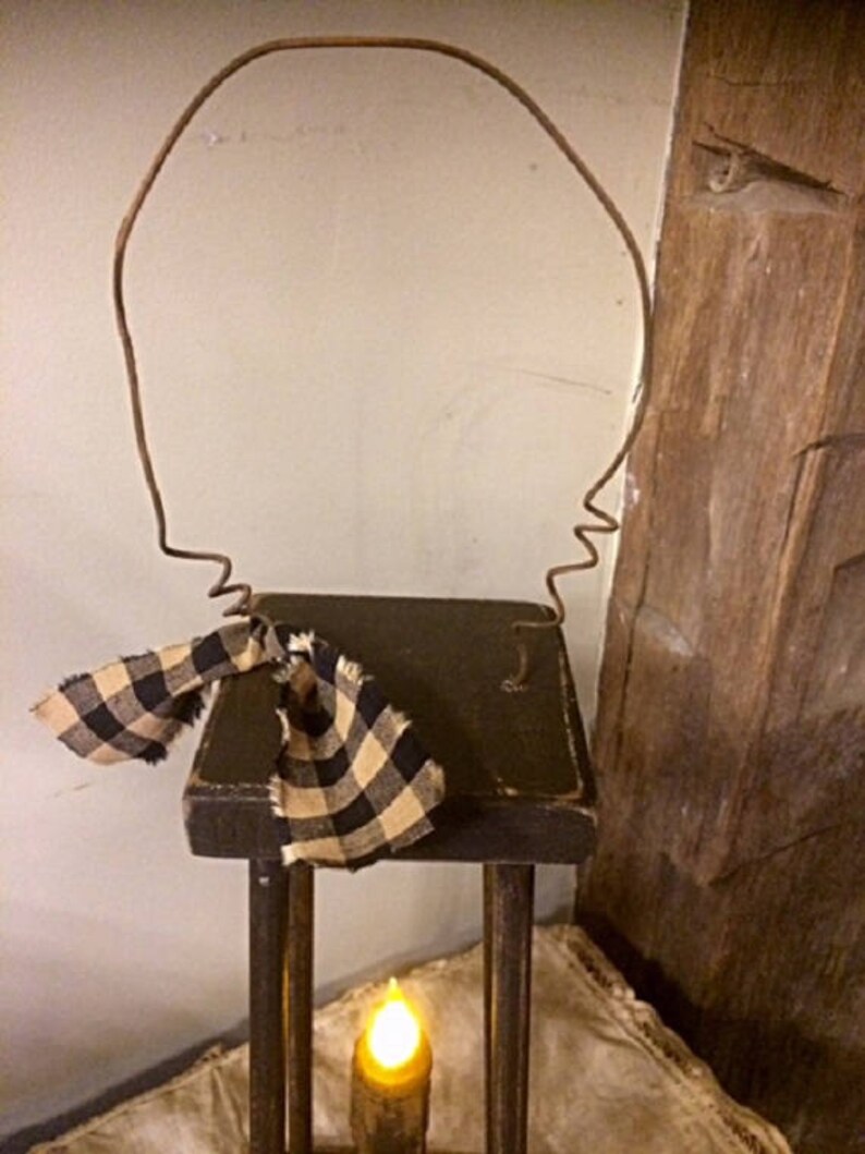 Primitive Lantern With Timer Candle Wooden Handmade Rustic | Etsy