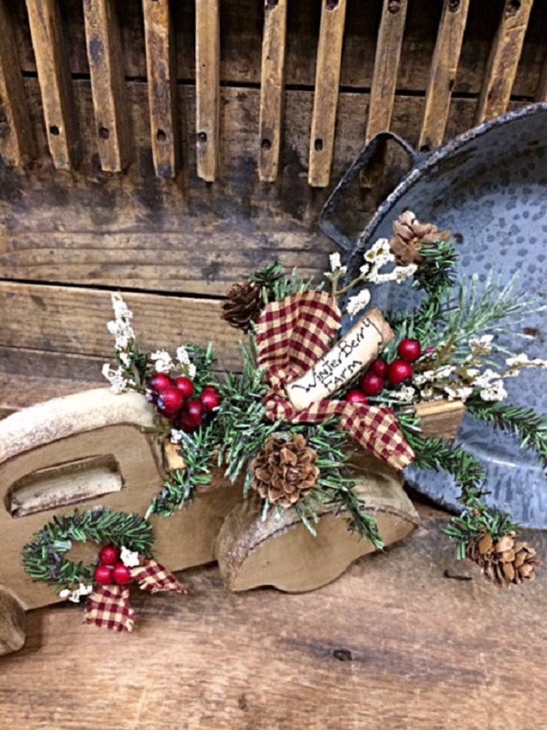 Primitive Farm Truck winter Berry Farms - Etsy