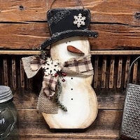 Wooden Snowman for Hanging - Etsy
