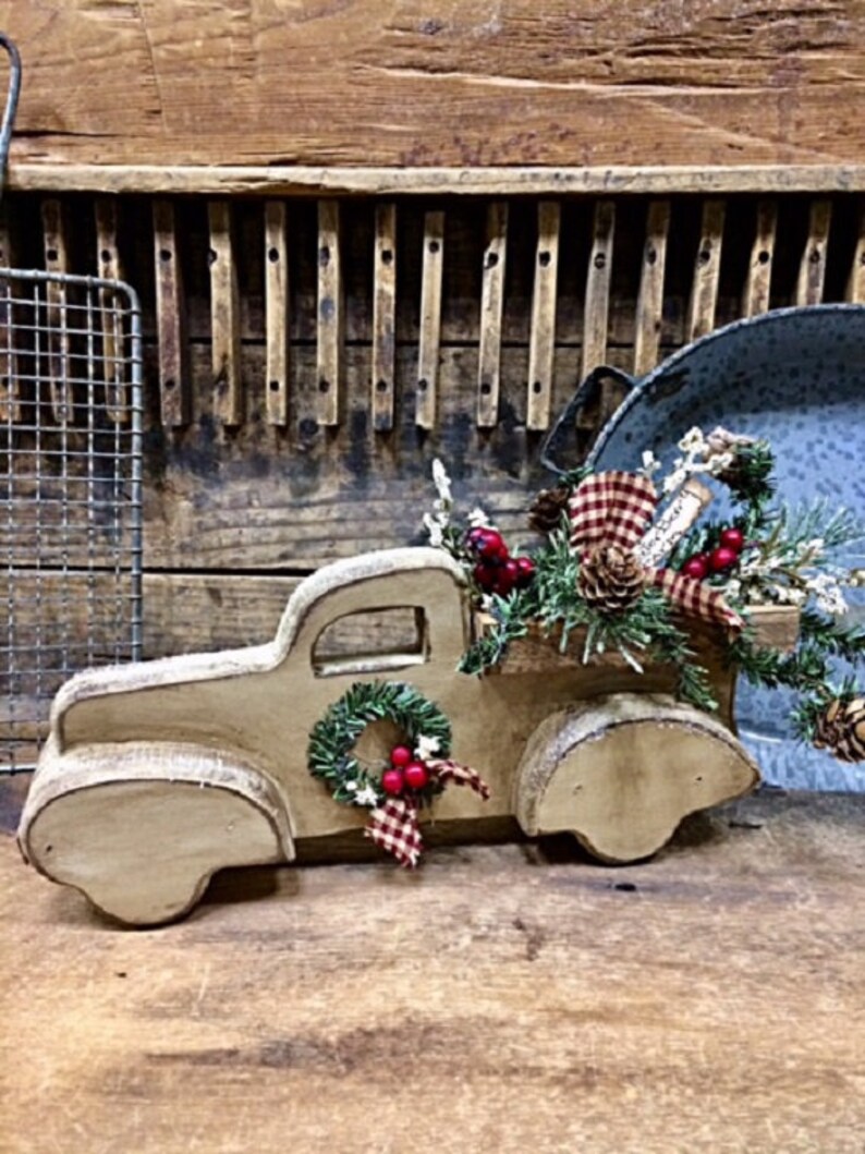 Primitive Farm Truck winter Berry Farms - Etsy