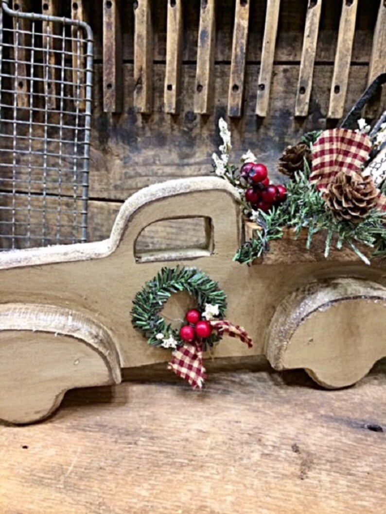 Primitive Farm Truck winter Berry Farms - Etsy