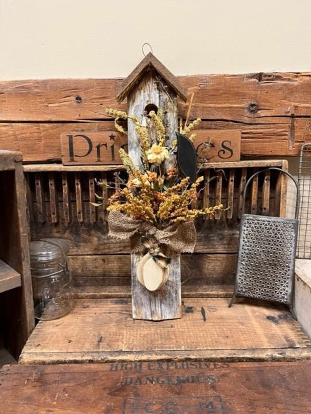 Primitive Fall Decor Hand Crafted Hanging Faux - Etsy