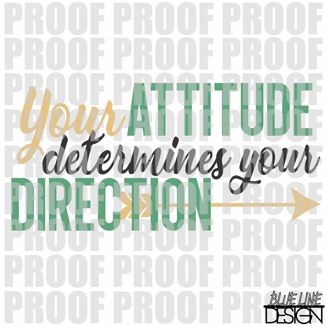 Your Attitude Determines Your Direction SVG PDF Counselor Sign, School ...