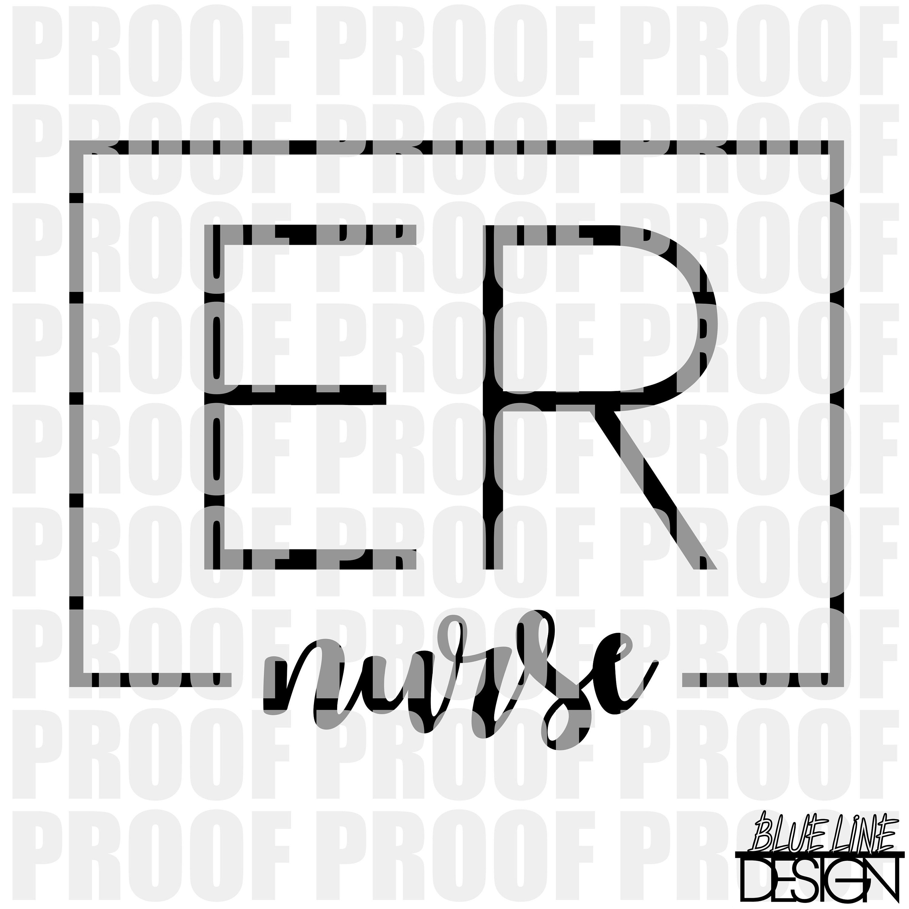 ER Nurse SVG PDF Download - Etsy