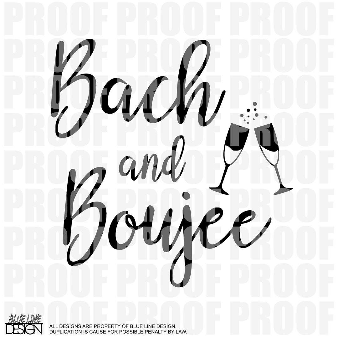 Bach and Boujee SVG PDF Download - Etsy