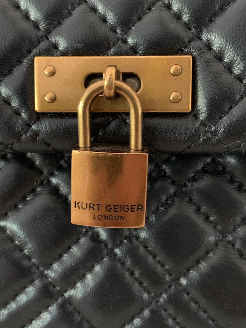 Kurt Geiger Mini Brixton Lock Leather Bag - Etsy
