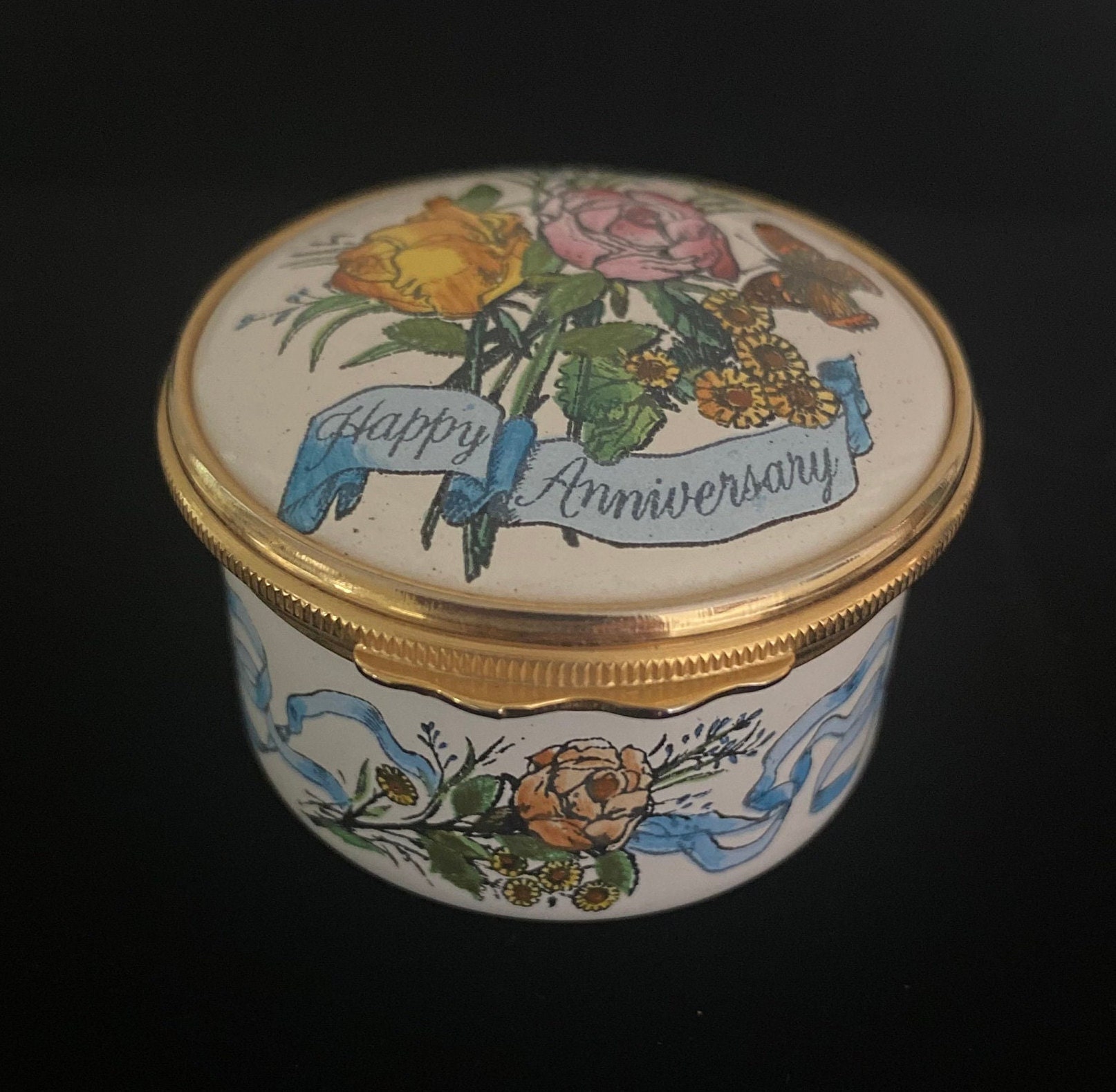 Halcyon Days "happy Anniversary" Box - Etsy