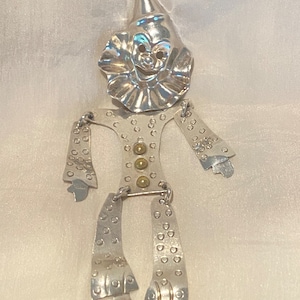 Large Sterling Silver Movable Clown Brooch - Etsy