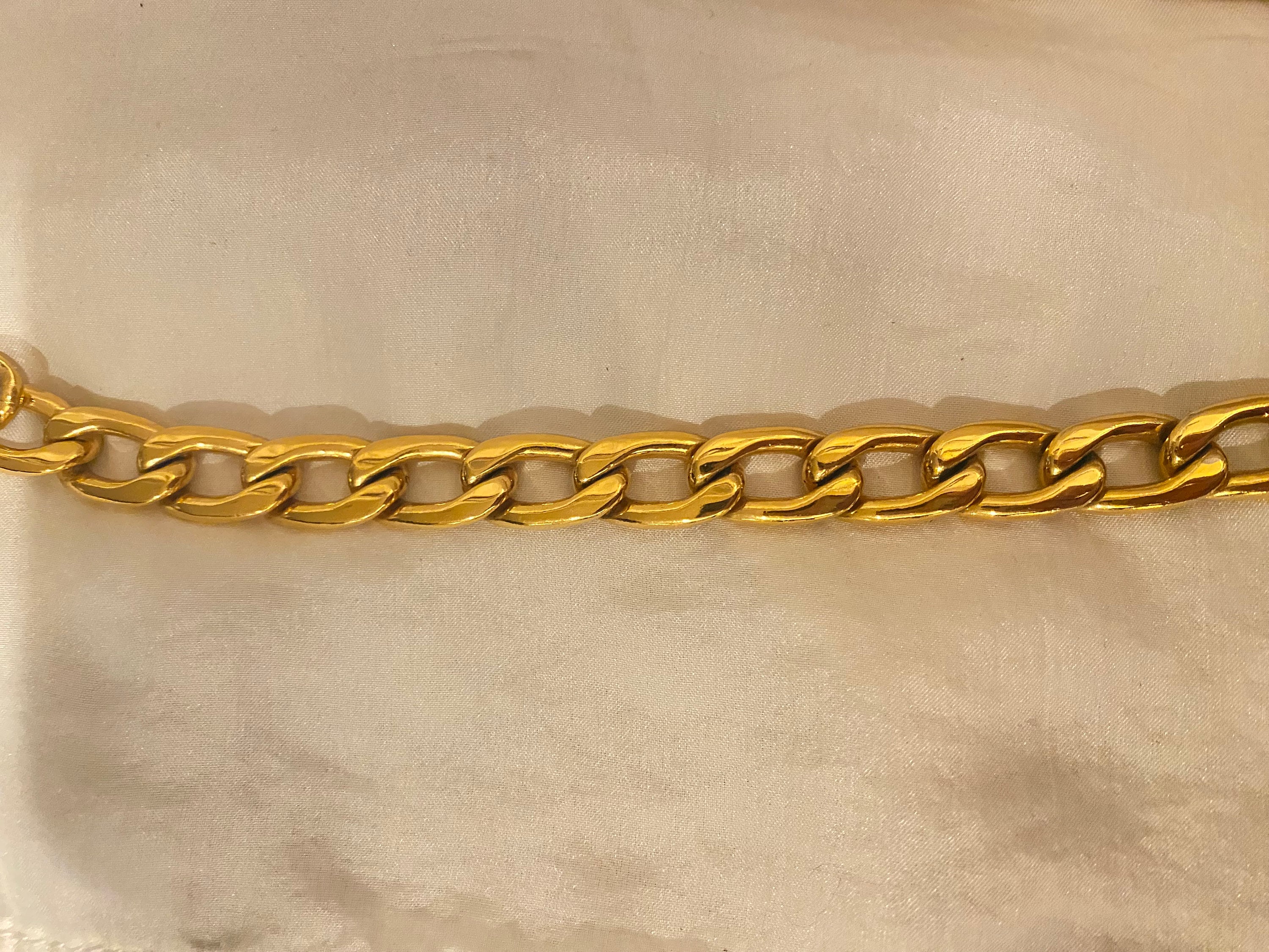 Iconic Vintage 1990's Chanel Gold Metal Chain Belt - Etsy