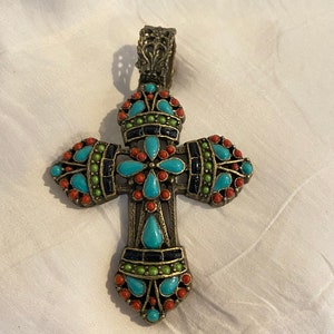 Sweet Romance Mayan Cross Pendant - Etsy