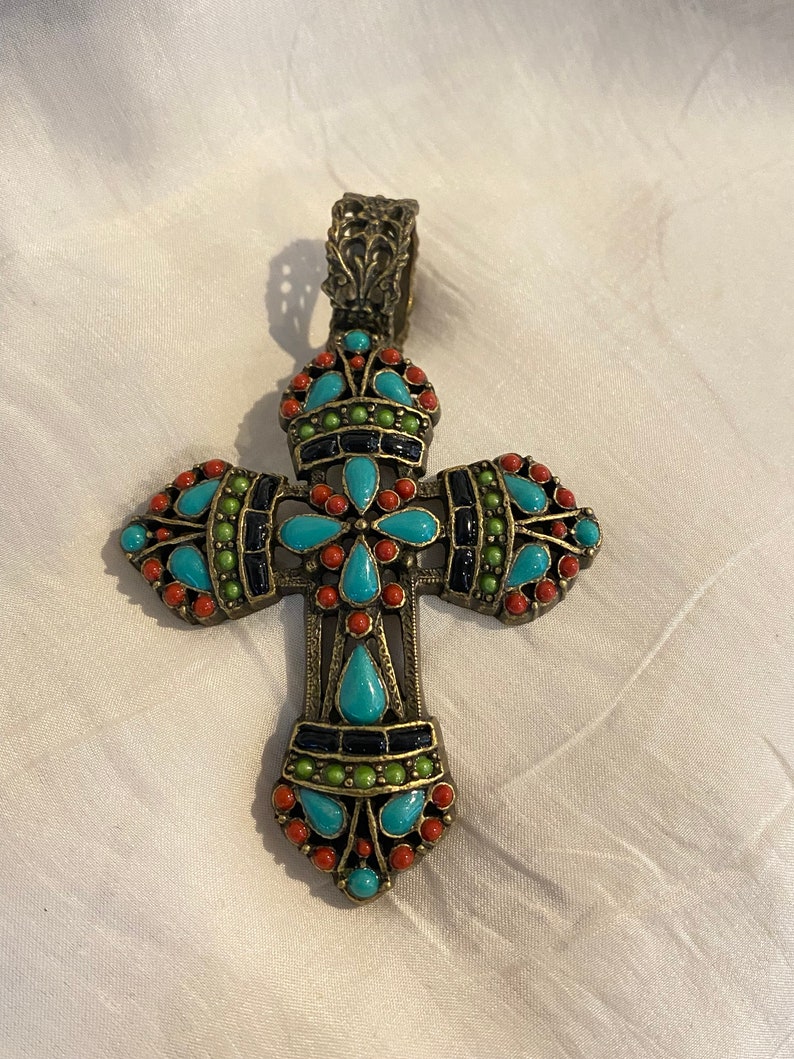 Sweet Romance Mayan Cross Pendant - Etsy