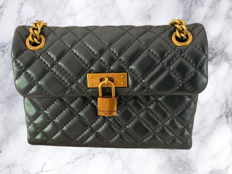Kurt Geiger Mini Brixton Lock Leather Bag - Etsy