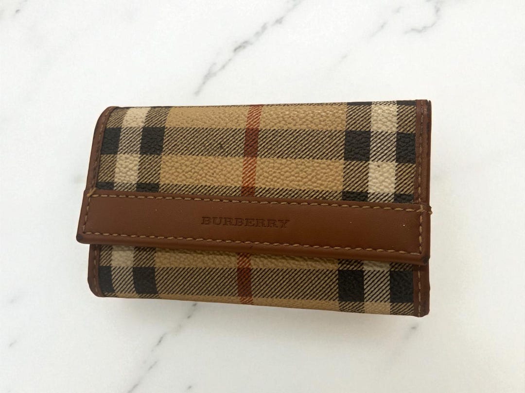 Authentic Burberry Plaid 6 Key Holder Pouch - Etsy