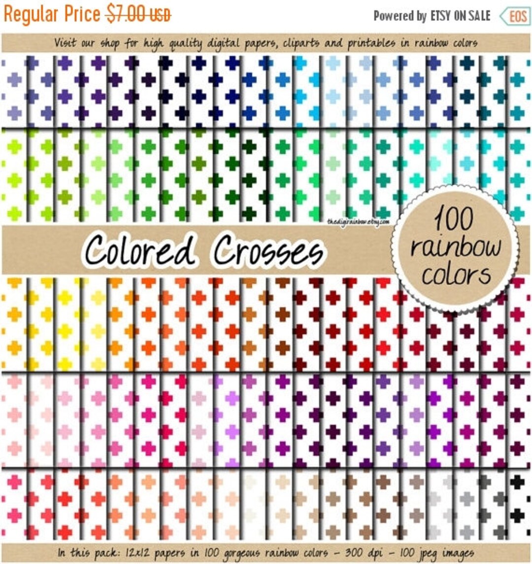 100 Cross Digital Paper Geometric Digital Paper Cross Pattern Print ...