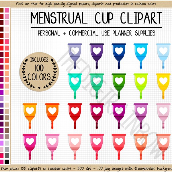 Menstrual Tracker Clipart - Etsy