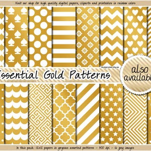 SALE Gold Digital Paper Tribal Digital Paper Gold Foil Print Gold Ikat ...