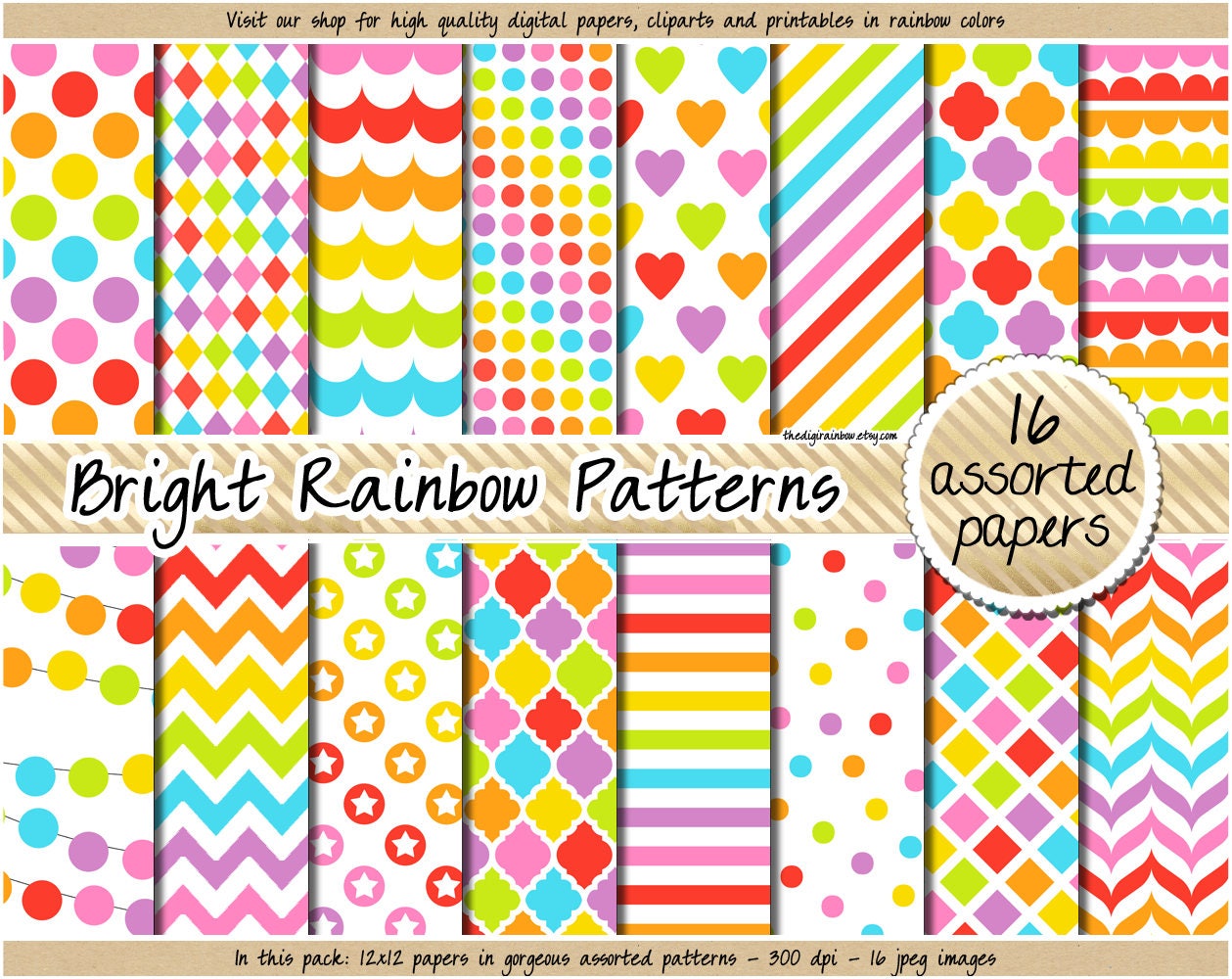 Rainbow Stripes Clipart