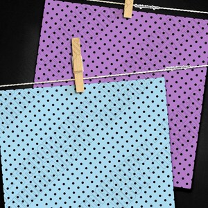 100 Black Polka Dot Digital Paper Polka Dot Clipart Printable Seamless ...