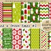 SALE Christmas Digital Paper Red and Green Christmas Digital | Etsy
