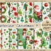 SALE Christmas Digital Paper Red and Green Christmas Digital Paper ...