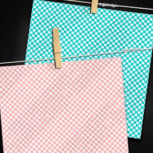 100 Seamless Polkadot Digital Paper Printable Rainbow Background ...