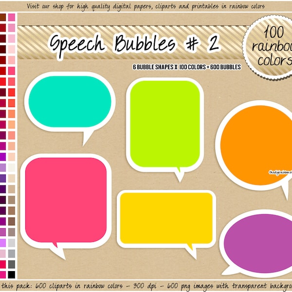 "speech Bubble Stickers" - Etsy