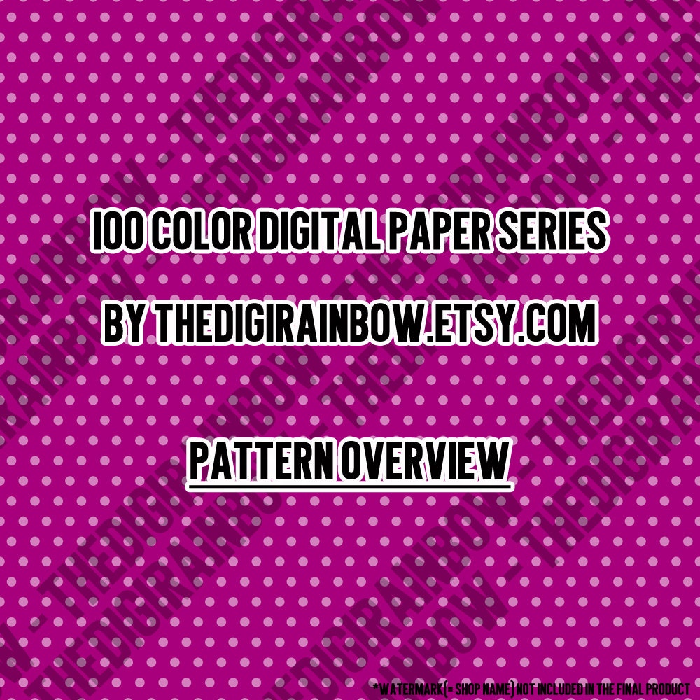 100 Tinted Polka Dots Digital Paper Digital Rainbow Paper Pack - Etsy