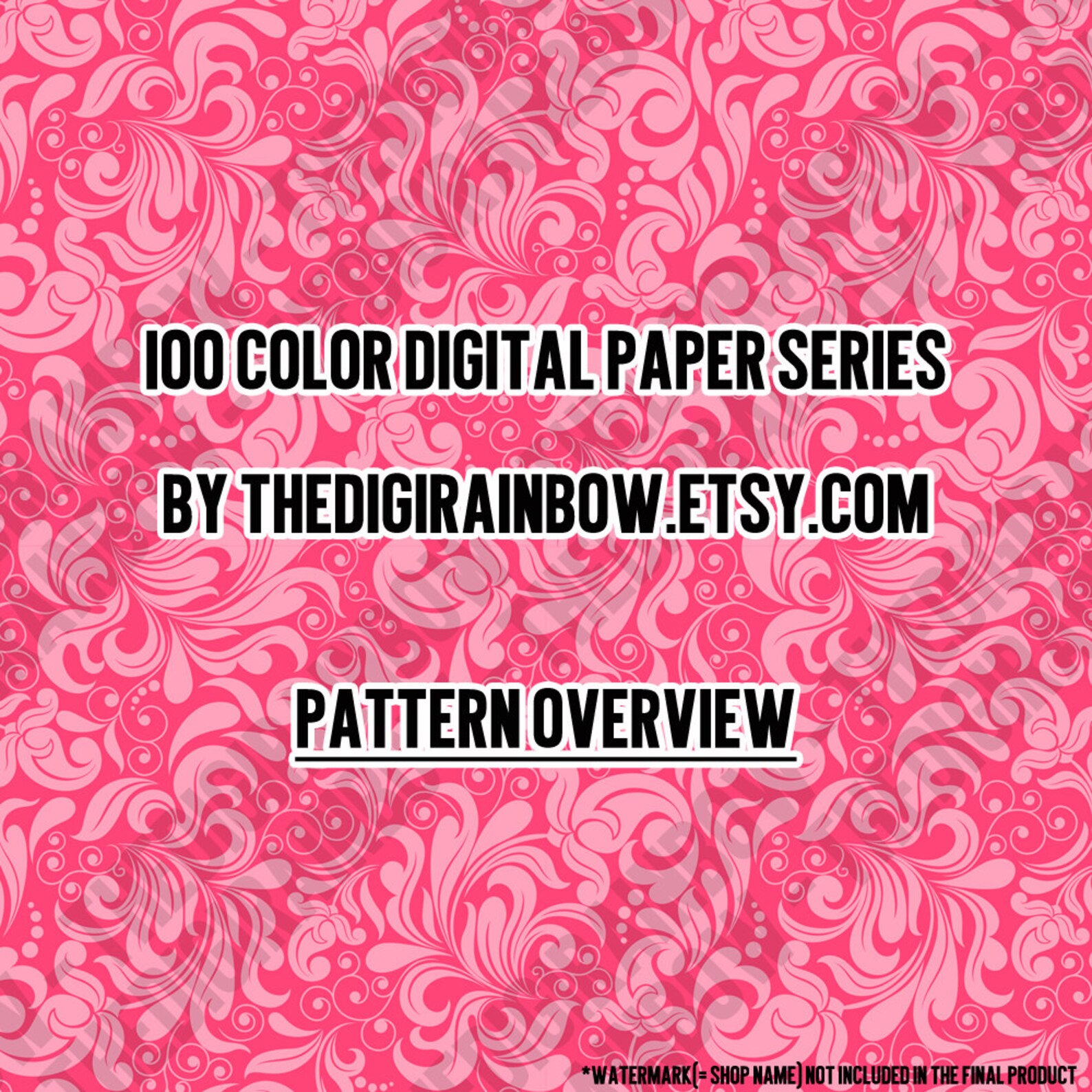 100 Tinted Swirl Digital Paper Damask Digital Paper Wedding Digital ...