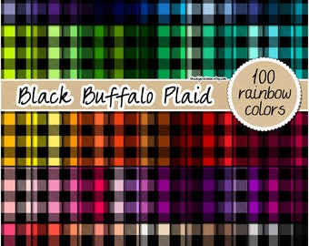Blue Plaid Digital Paper Buffalo Tartan Checkered (Instant Download) - Etsy