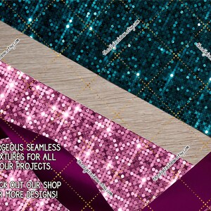 155 SEAMLESS Sequin Digital Paper Rainbow Disco Sequin Background ...