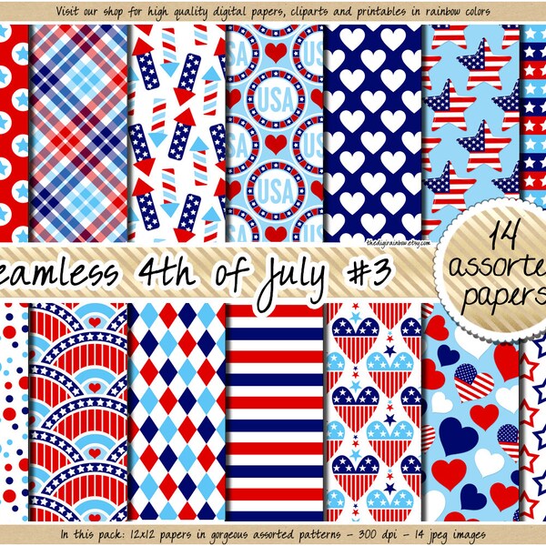 Patriotic Paper - Etsy