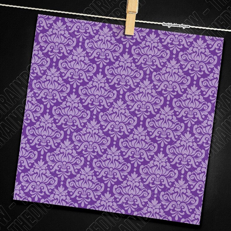 100 Tinted Damask Digital Paper Seamless Antique Pattern Elegant ...