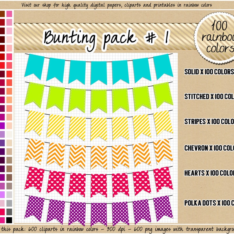 Clipart Bunting - Etsy