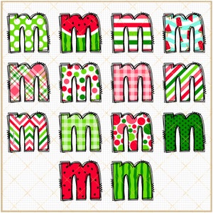Watermelon Doodle Alphabet PNG Bundle Summer Sublimation Design Fruit ...