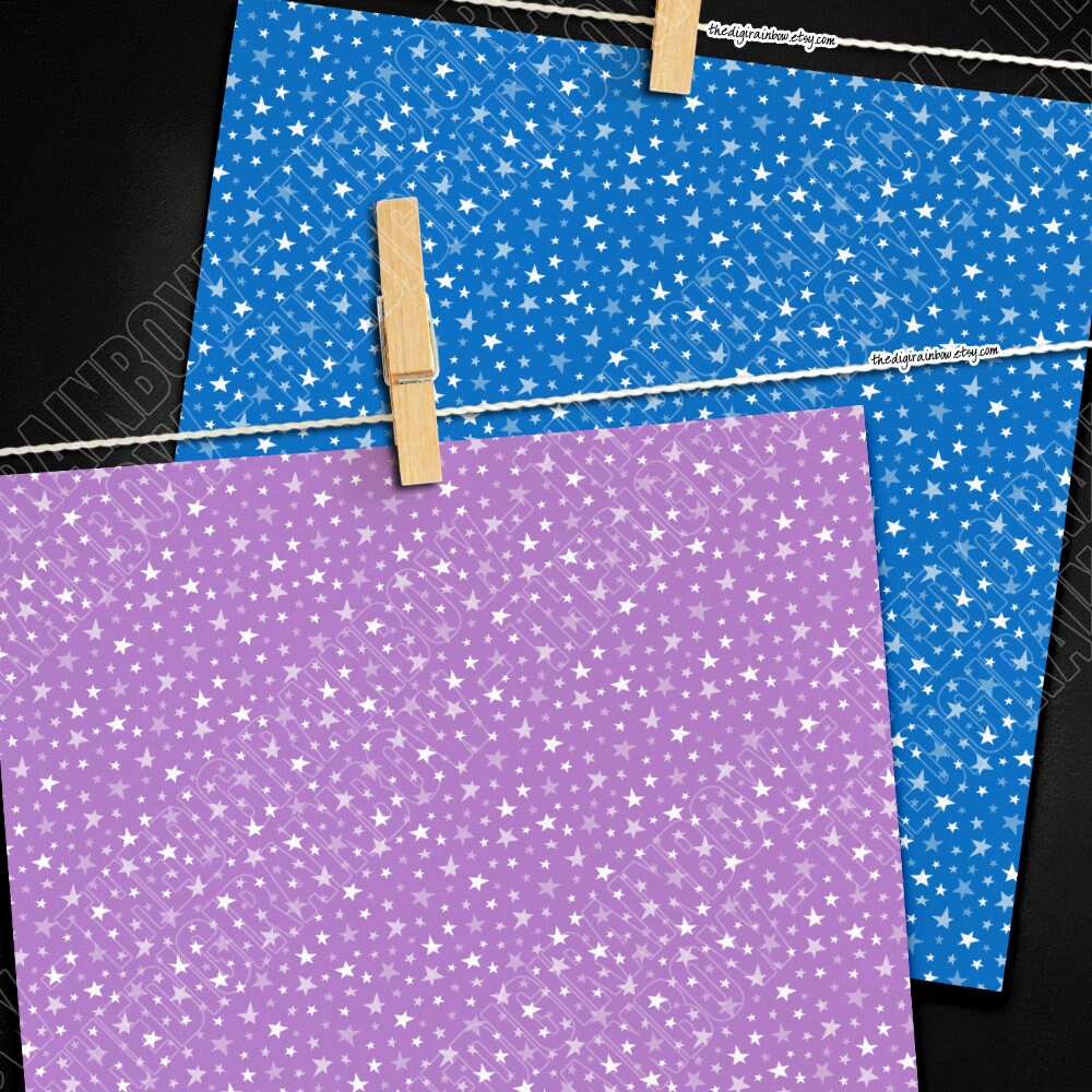 100 Star Digital Paper Christmas Digital Paper Star Clipart - Etsy
