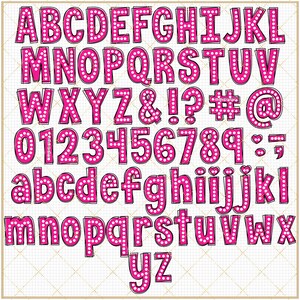 Dots Alphabet PNG Doodle Letters Rainbow Handwritten Scribble Alphas ...