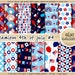SALE 4th of July Digital Paper USA Patriotic Seamless Pattern ...