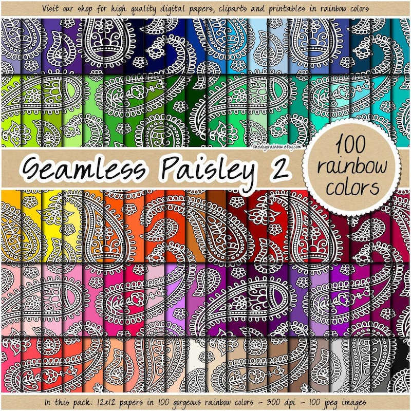 Rainbow Bandana - Etsy