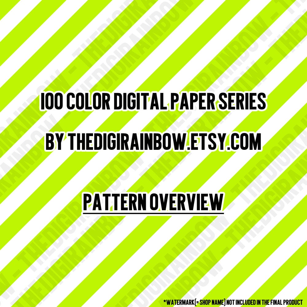 100 SEAMLESS Big Diagonal Stripes Digital Paper Lrainbow - Etsy