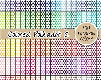 Polka Dot Digital Papers - Etsy
