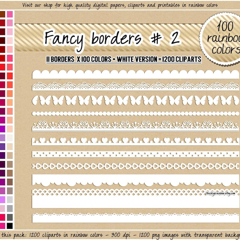 Paragraph Borders Clip Art - Etsy Canada