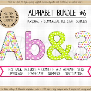 Floral Alphabet Heart Alphabet Letter Clipart Pink Alphabet Rainbow ...