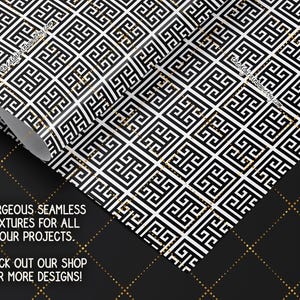 100 SEAMLESS Greek Key Digital Paper Rainbow Meander Pattern Printable ...