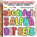 Retro Alphabet PNG Marquee Letters Groovy Alpha Dot Light Font Rainbow ...