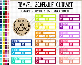 Flight Information Labels set of 8 Item 029 - Etsy