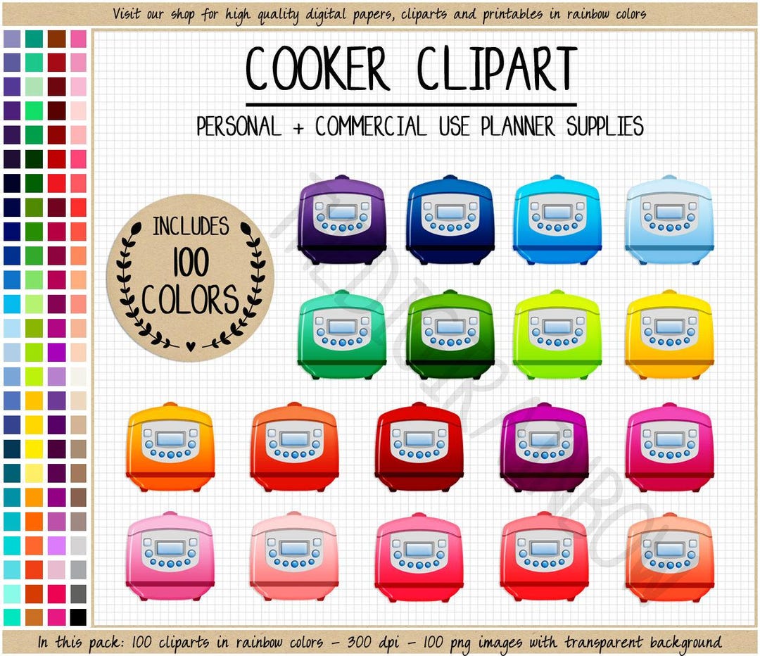 SALE 100 SLOW COOKER Clipart Crockpot Clipart Kitchen Clipart Kitchen ...