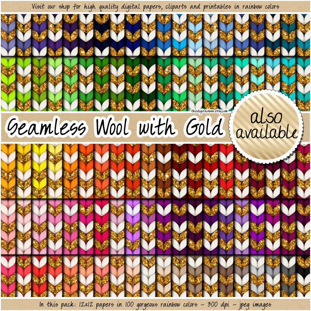 SALE 100 Seamless Wool Digital Paper Printable Wool Pattern - Etsy