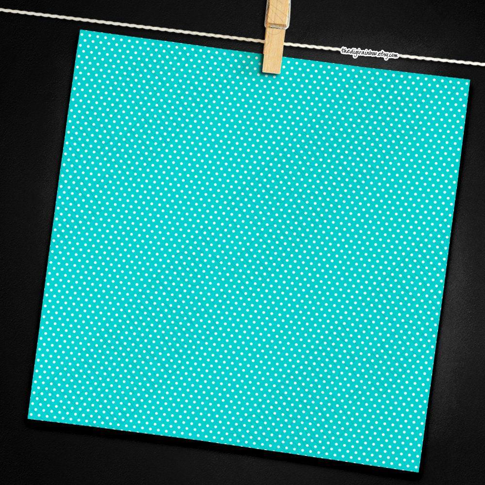 100 Tiny Polka Dot Digital Paper Seamless Digital Rainbow Polka Dot ...