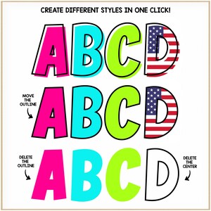 Editable Bold Alphabet Canva Frames, Drag and Drop Letter Template ...